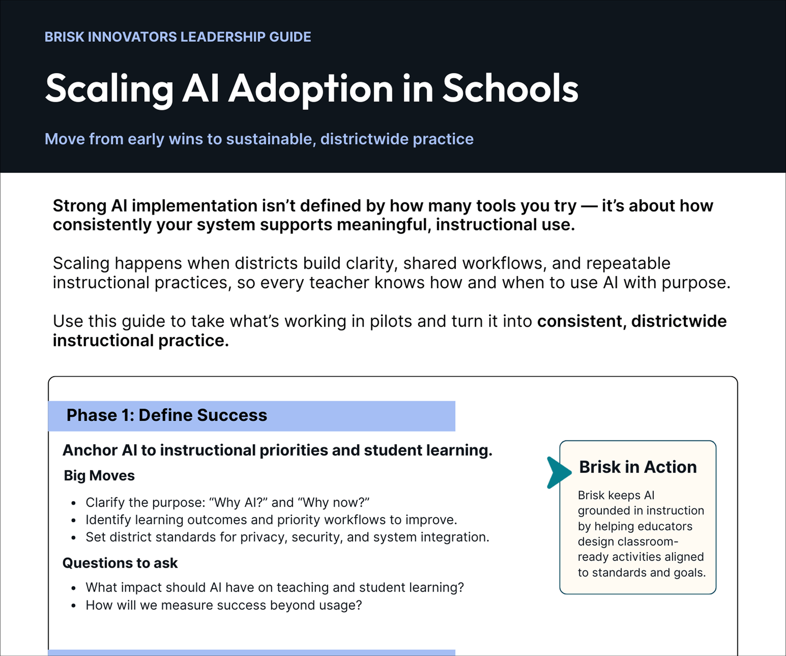 Your District’s Blueprint for Scaling AI Adoption